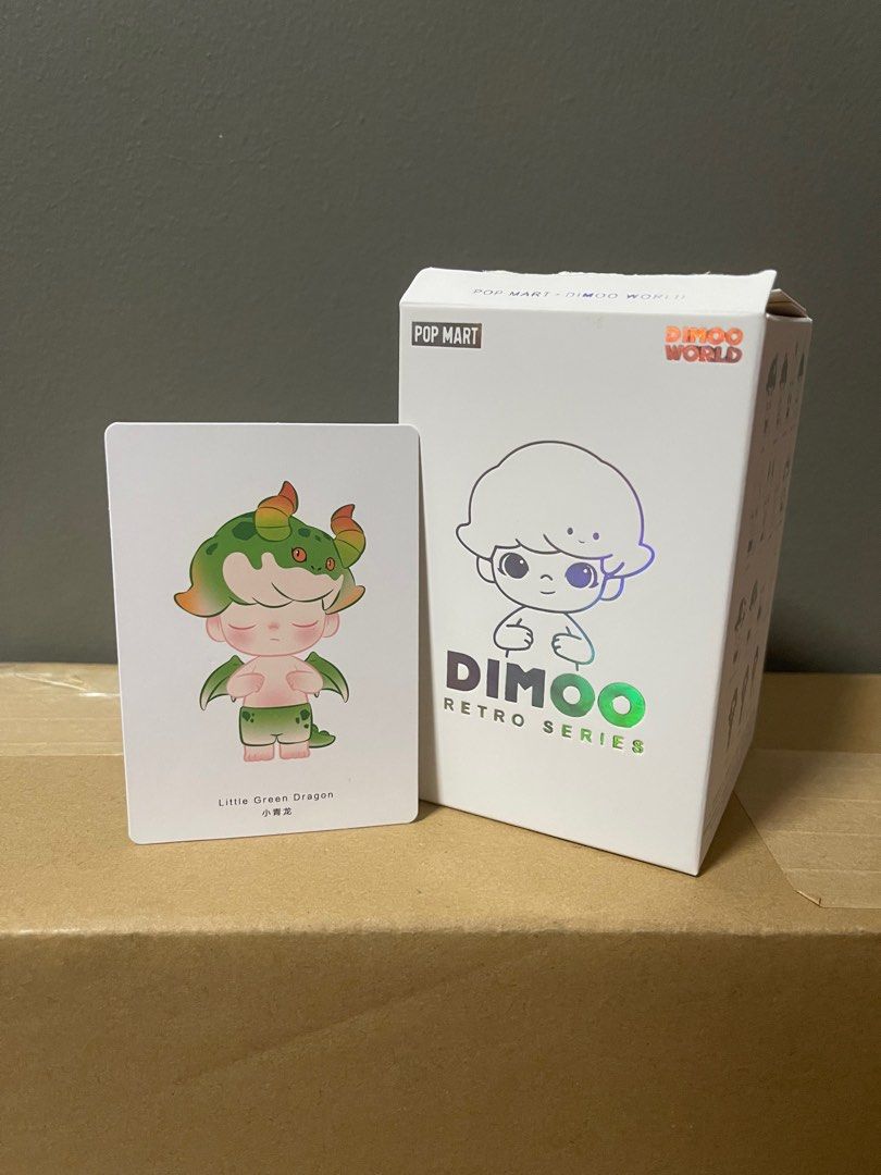 Dimoo Retro Little Green Dragon Popmart, Hobbies & Toys, Toys & Games ...