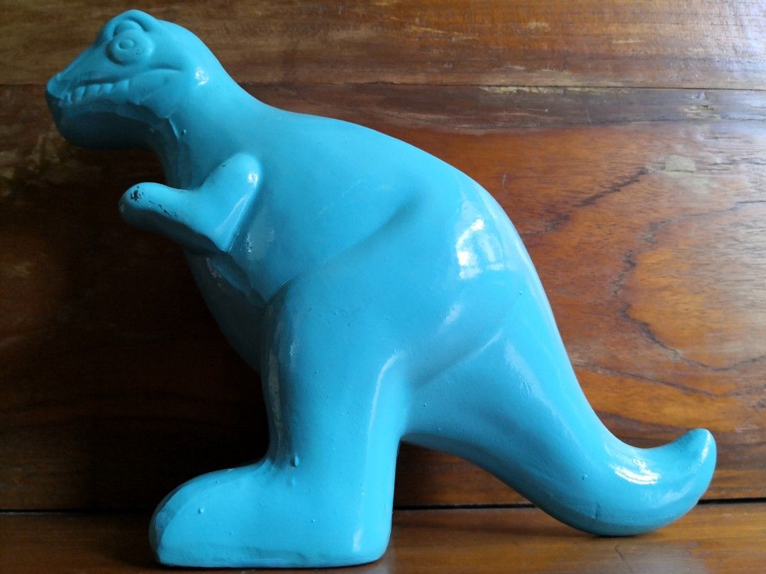 T-Rex Planter (Turquoise) *Tyrannosaurus rex, Dinosaur, Jurassic, Pot ...