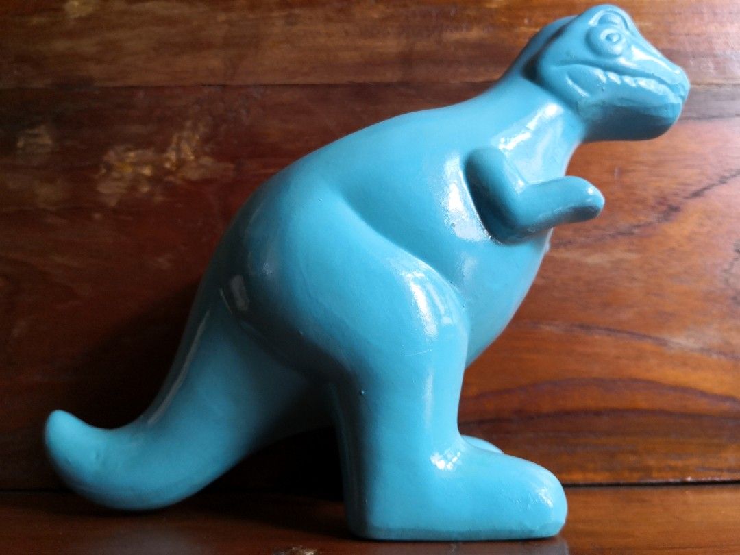 T-Rex Planter (Turquoise) *Tyrannosaurus rex, Dinosaur, Jurassic, Pot ...
