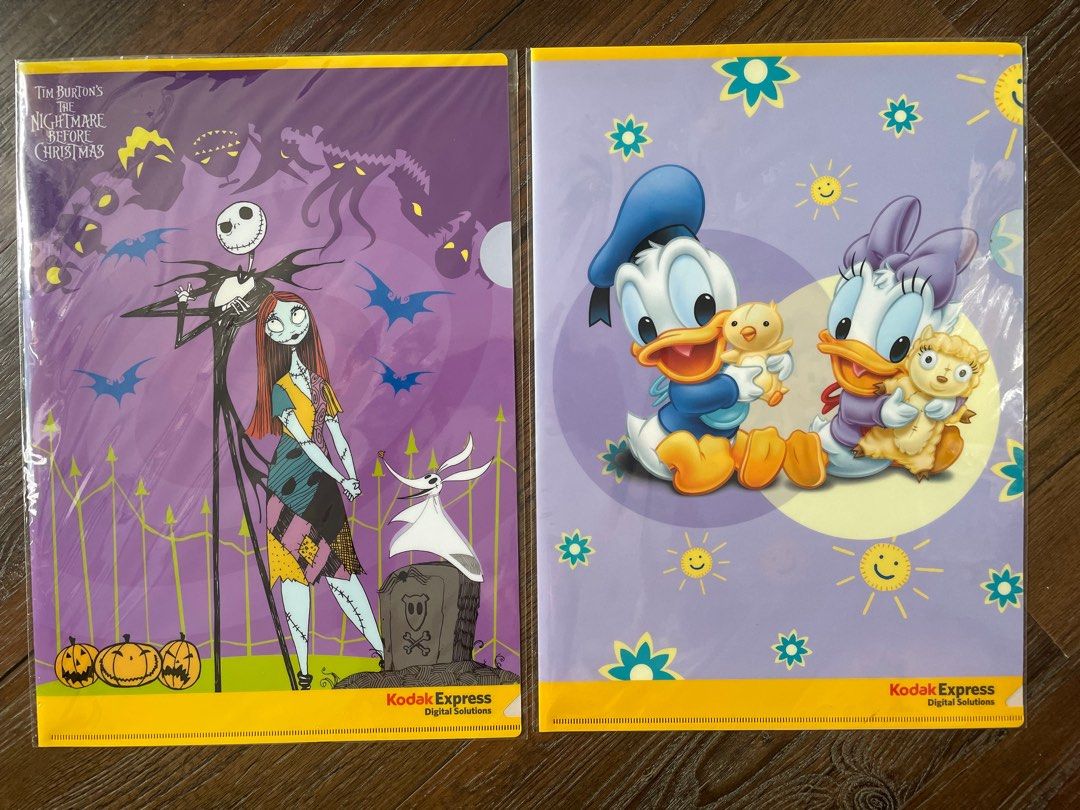 Disney A4 plastic folders, 興趣及遊戲, 手作＆自家設計, 文具 - Carousell