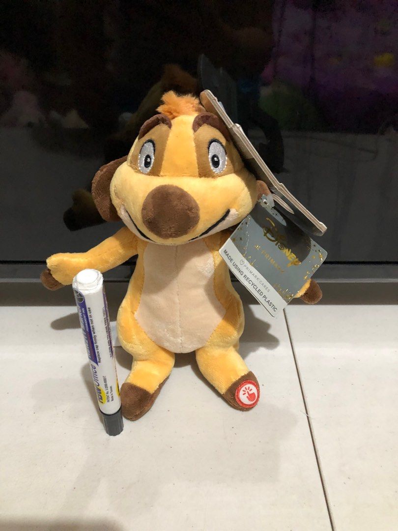 Disney Lion King 8” Timon Blinking Cheeks Plush, Hobbies & Toys, Toys ...