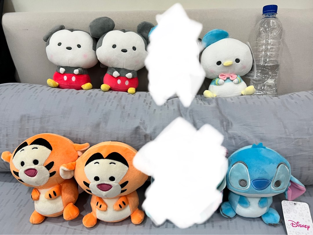 Disney Mickey Mouse, Donald Duck, Tigger, Sully, Stitch Plush Toys (16 ...