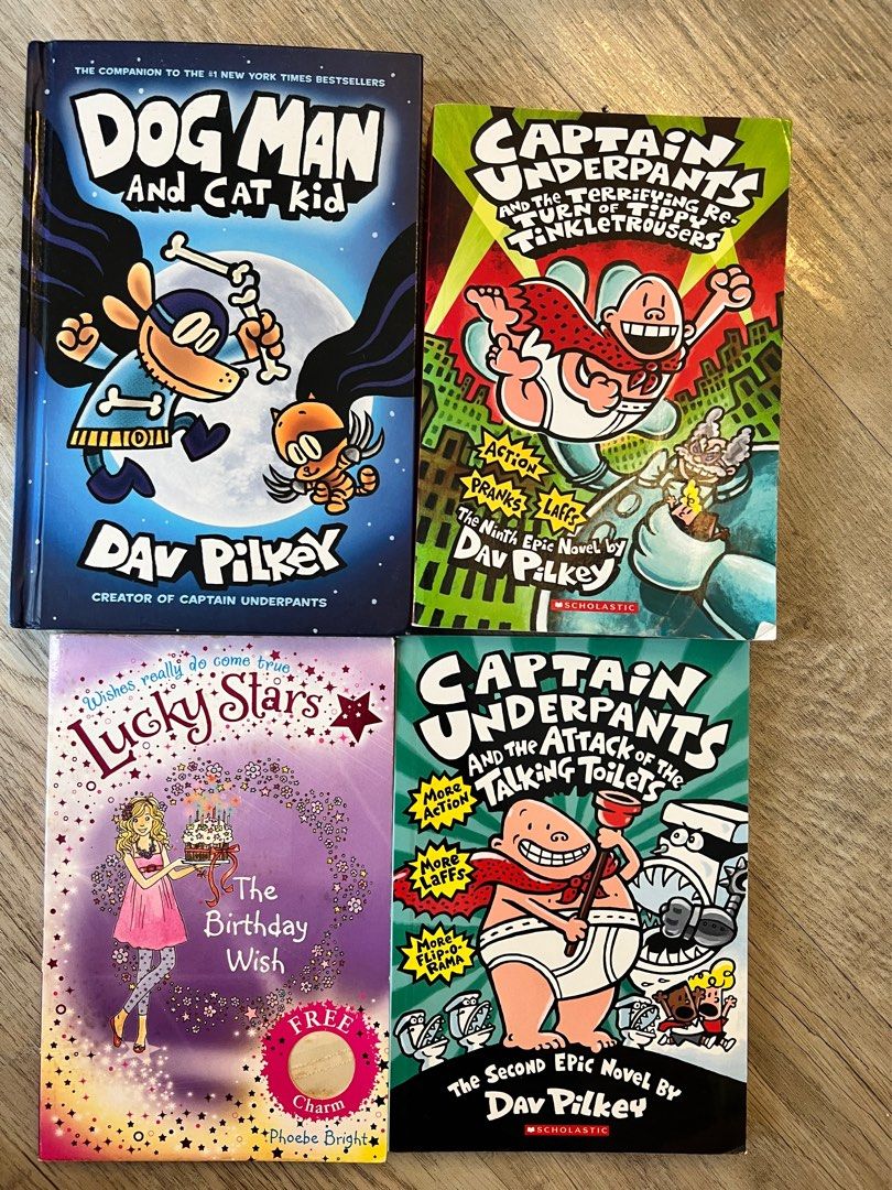 Dog Man and Cat Kid Captain Underpants Lucky Stars, Hobbies & Toys ...