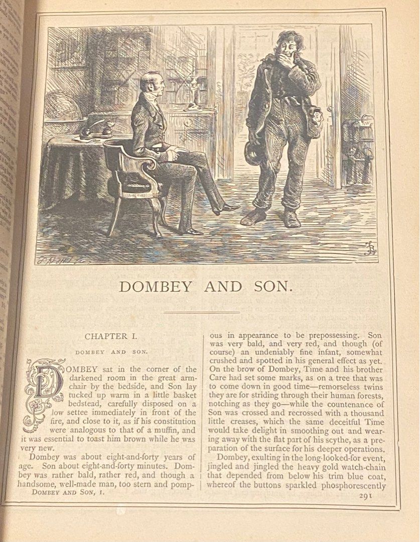 Dombey and Son by Charles Dickens (Antique book, yr. 1870), Hobbies ...