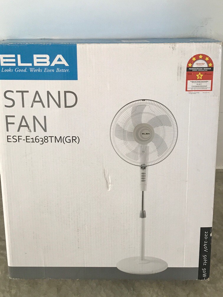 ELBA STAND FAN, Furniture & Home Living, Lighting & Fans, Fans on Carousell