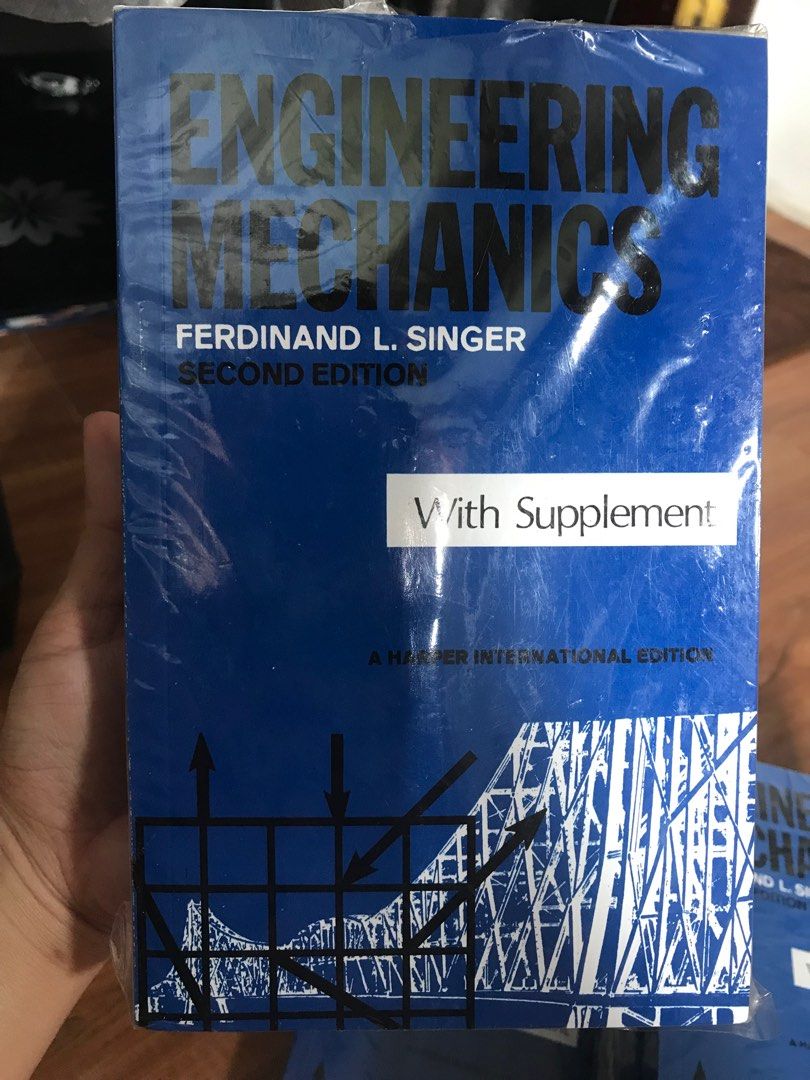 engineering mechanics book by ferdinand L. Singer (2nd edition ...