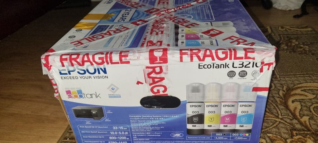 Epson L3210, Computers & Tech, Printers, Scanners & Copiers on Carousell