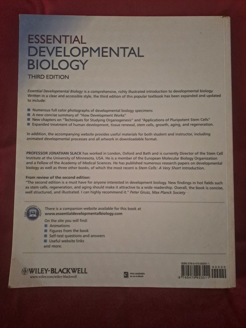 Essential Developmental Biology on Carousell