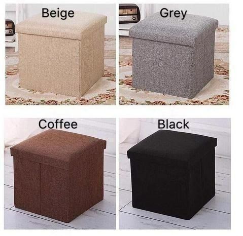 Fabric Storage Stool | Bench | Ottoman, Furniture & Home Living ...