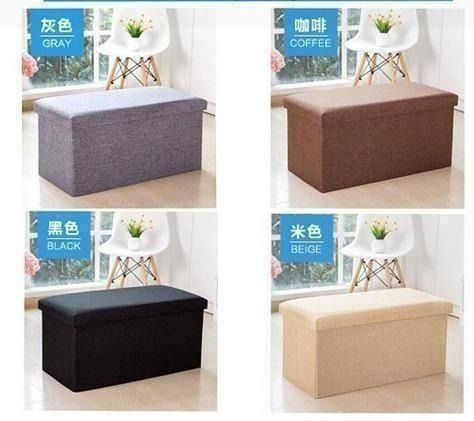 Fabric Storage Stool | Bench | Ottoman, Furniture & Home Living ...