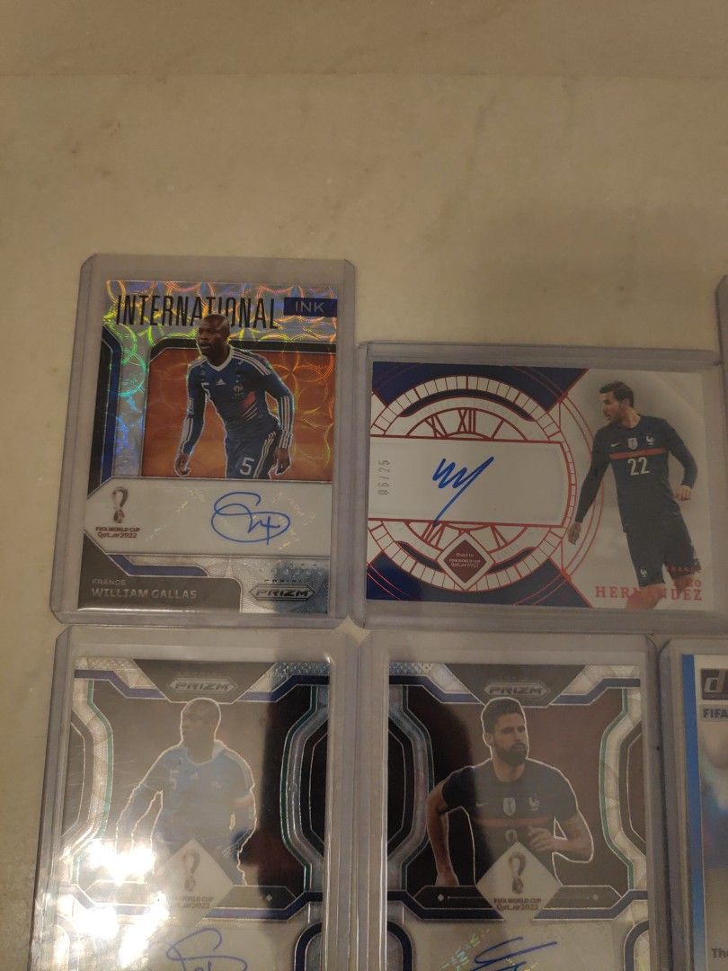 France Autograph Soccer Cards Mbappe Pavard Hernandez, Hobbies & Toys ...