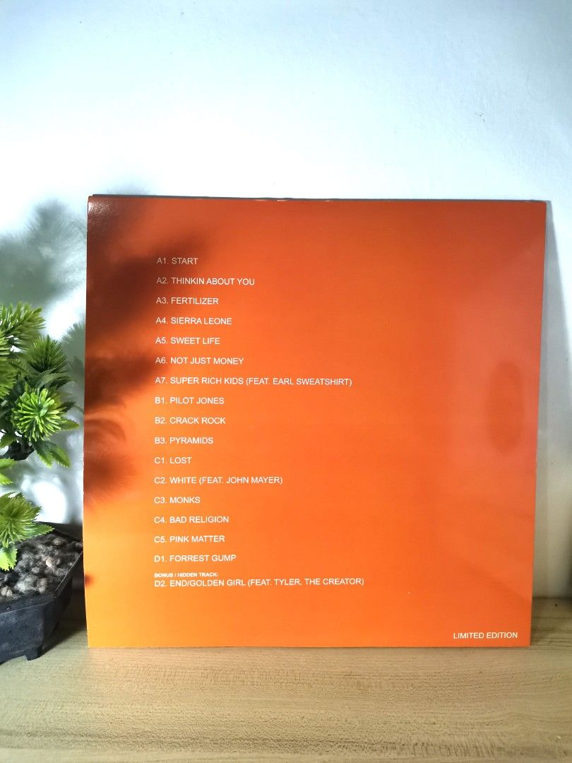 FRANK OCEAN- CHANNEL ORANGE BOOTLEG/UNOFFICIAL PRESSING TRANSLUCENT ...