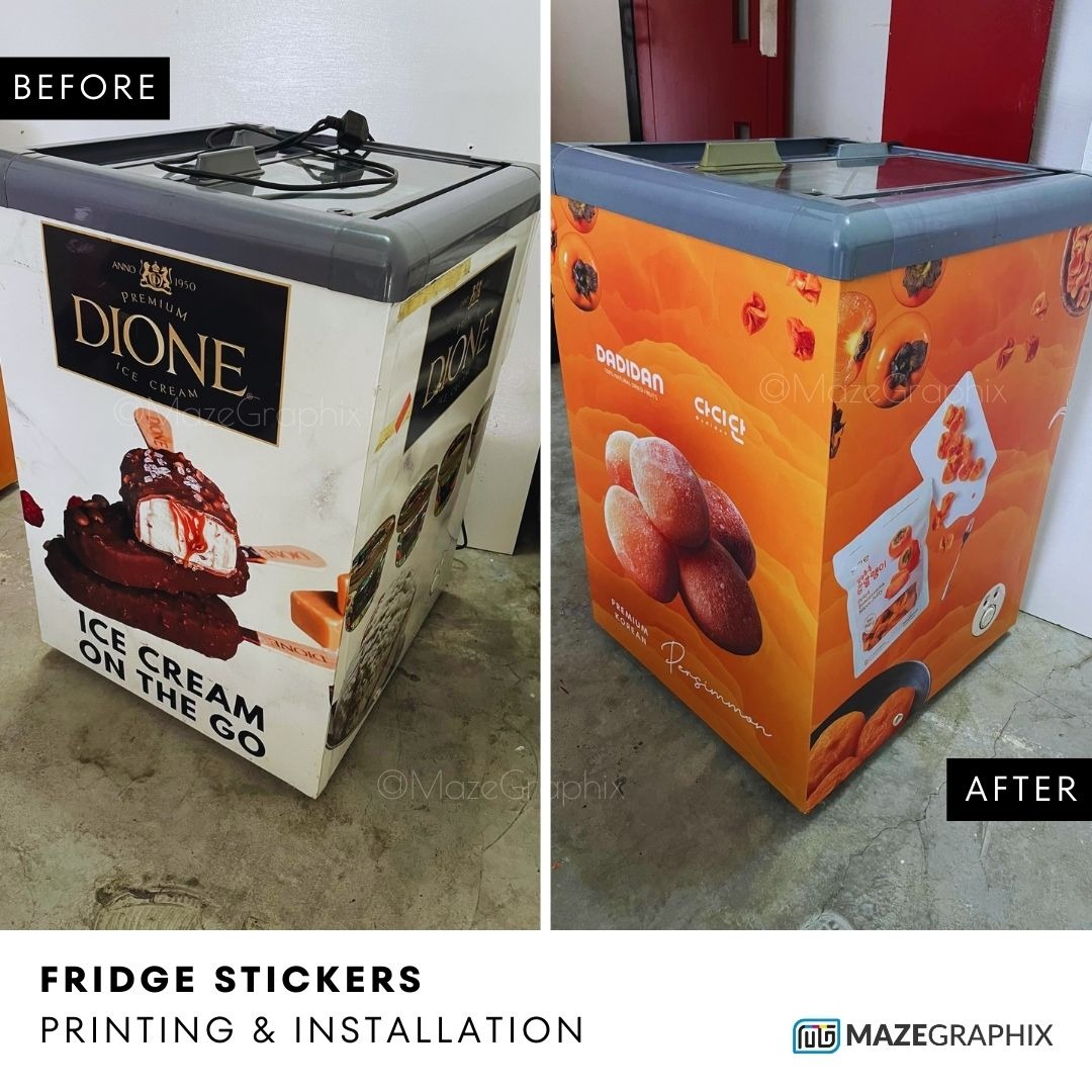 Fridge Stickers Printing and installation, Business Services, Printing ...