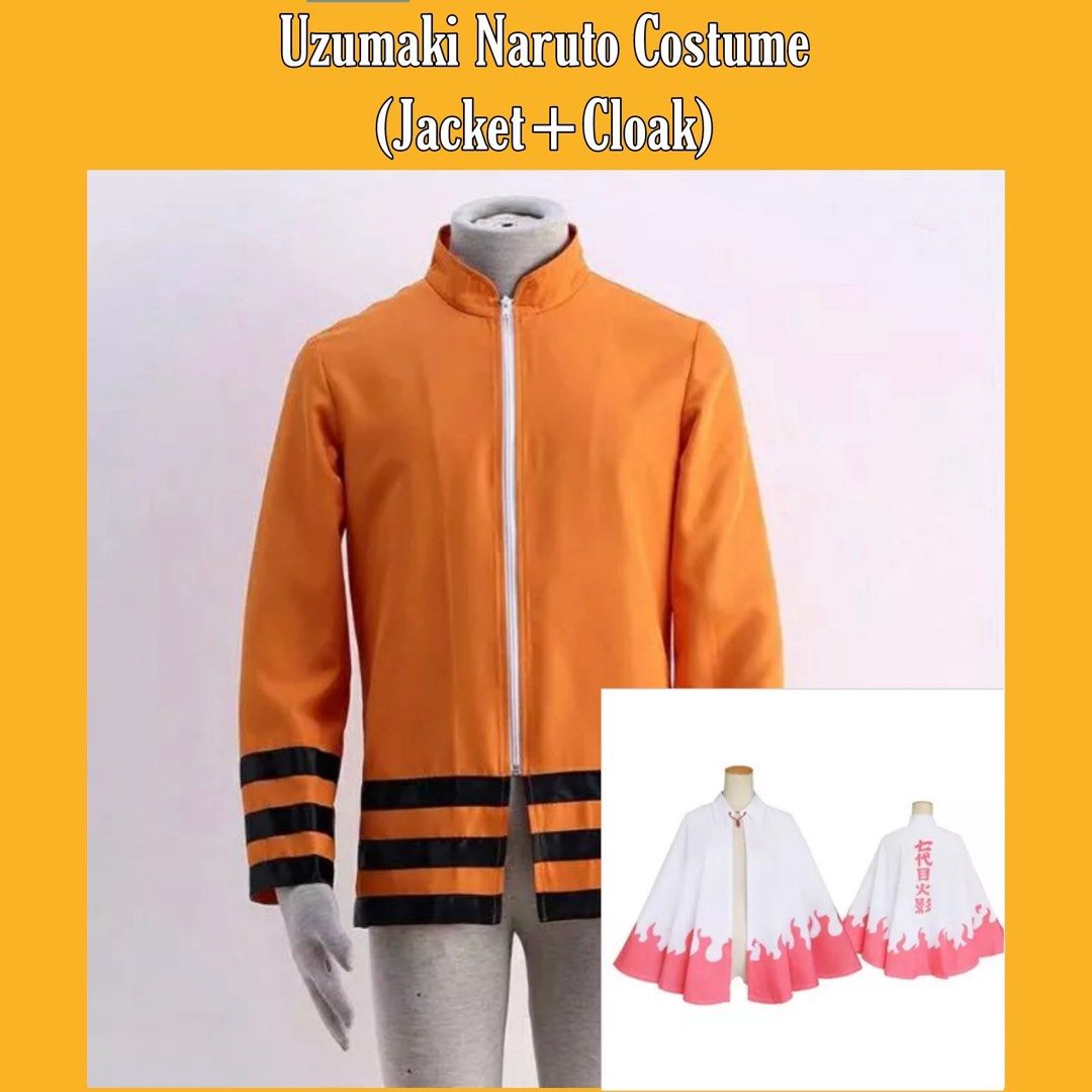(From Malaysia) Boruto Naruto Uzumaki Cosplay Costume, Men's Fashion ...