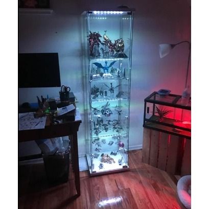 Full Glass Shelf Display (SELF INSTALLATION), Furniture & Home Living ...