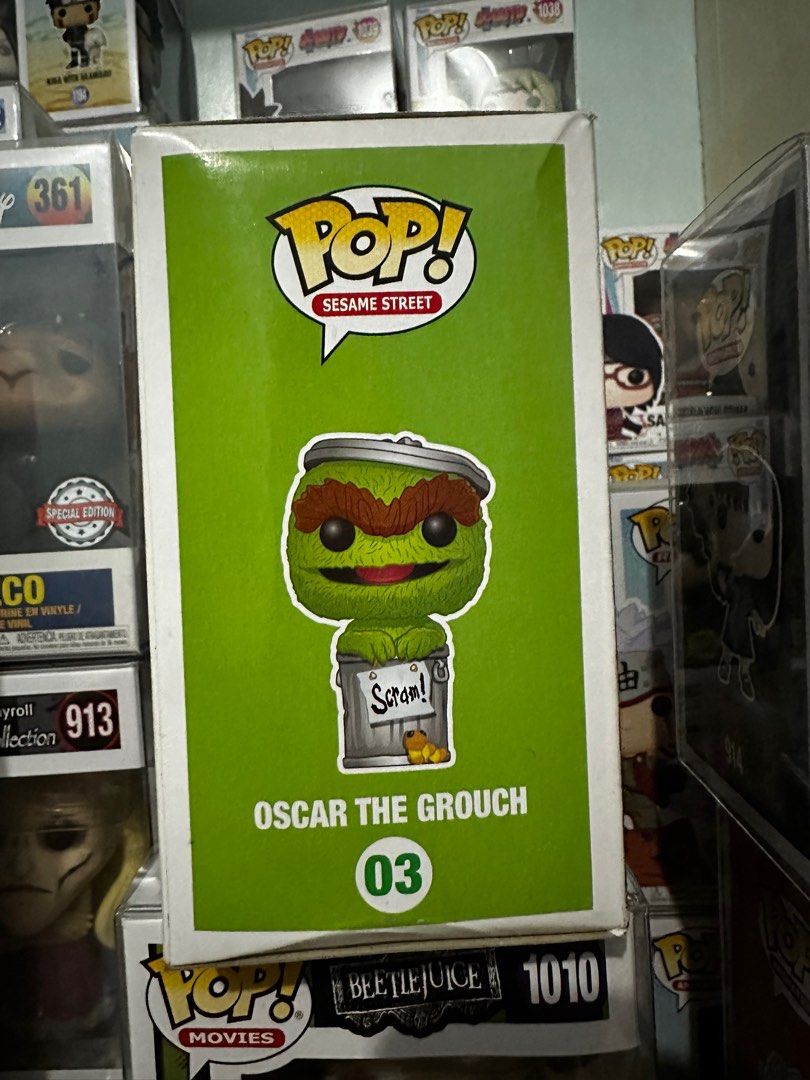 Funko PoP! Oscar the Grouch (with box issue), Hobbies & Toys, Toys ...