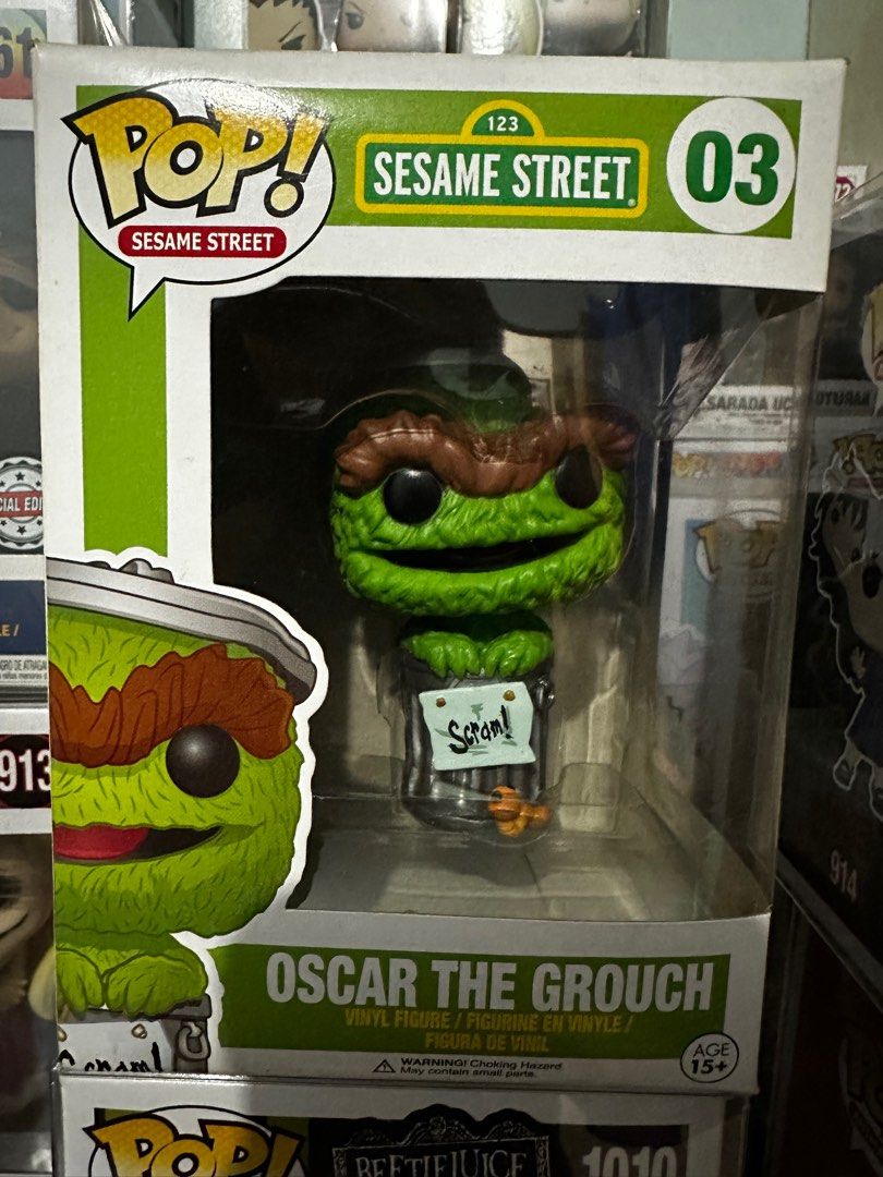 Funko PoP! Oscar the Grouch (with box issue), Hobbies & Toys, Toys ...