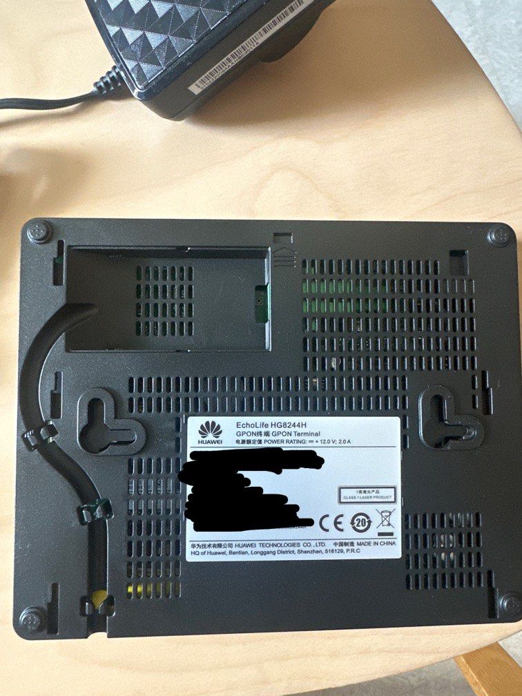 GPON terminal Huawei Echolife Singtel Optical Network Router, Computers ...
