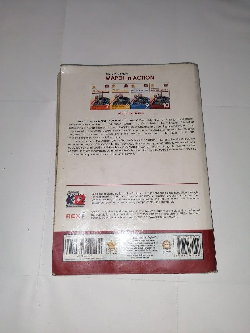 grade 10 books - mapeh in action 10, Hobbies & Toys, Books & Magazines, Textbooks on Carousell