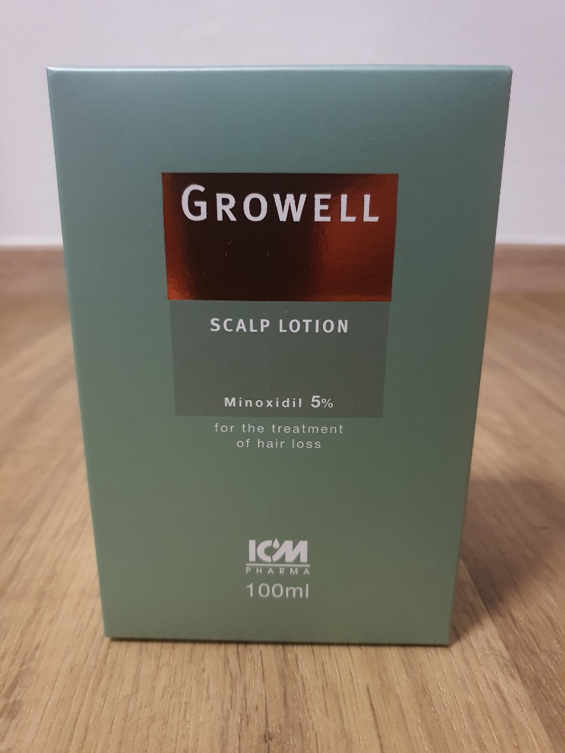 Growell Minoxidil 5% 100ml Scalp Lotion - ICM Pharma - For hair loss ...