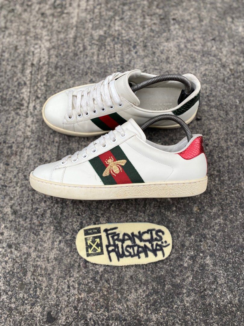 Gucci Ace Bee Sneakers - Authentic, Men's Fashion, Footwear, Sneakers ...