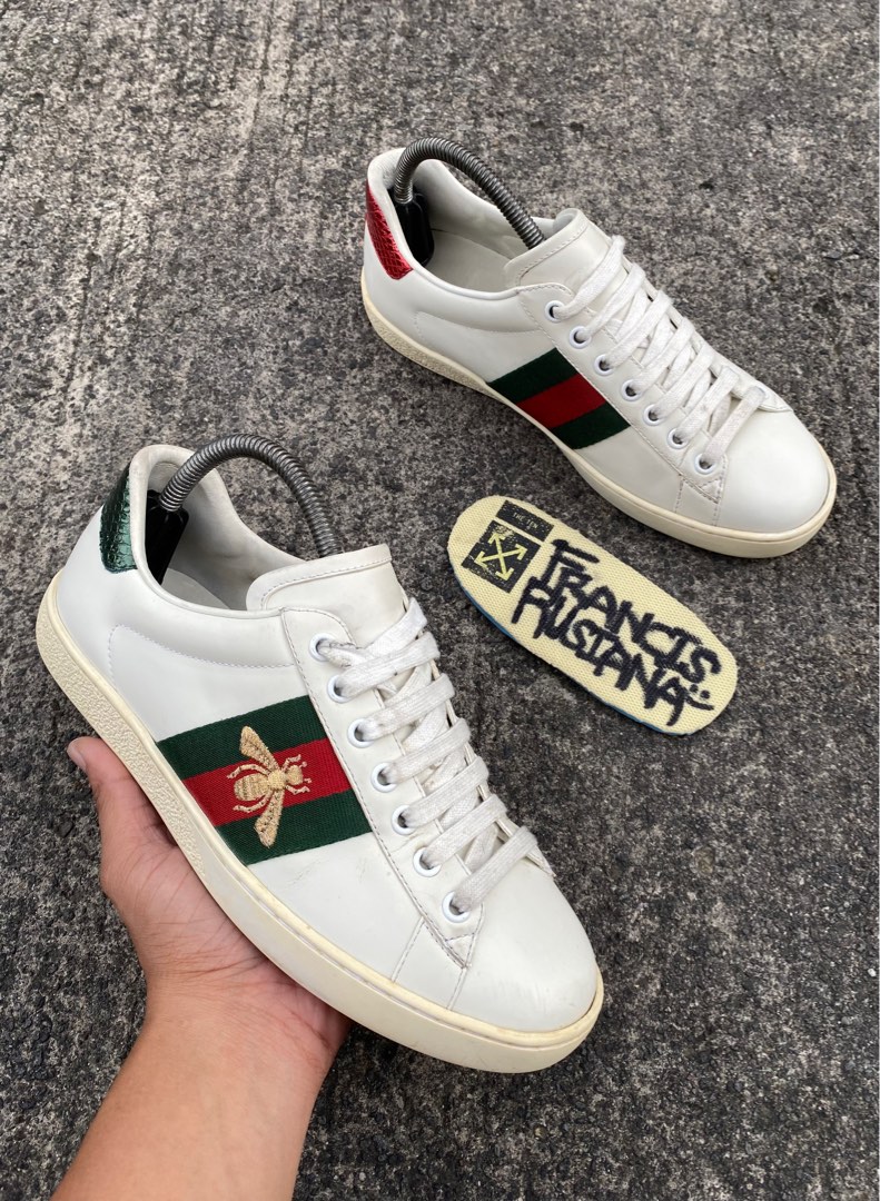 Gucci Ace Bee Sneakers - Authentic, Men's Fashion, Footwear, Sneakers on Carousell