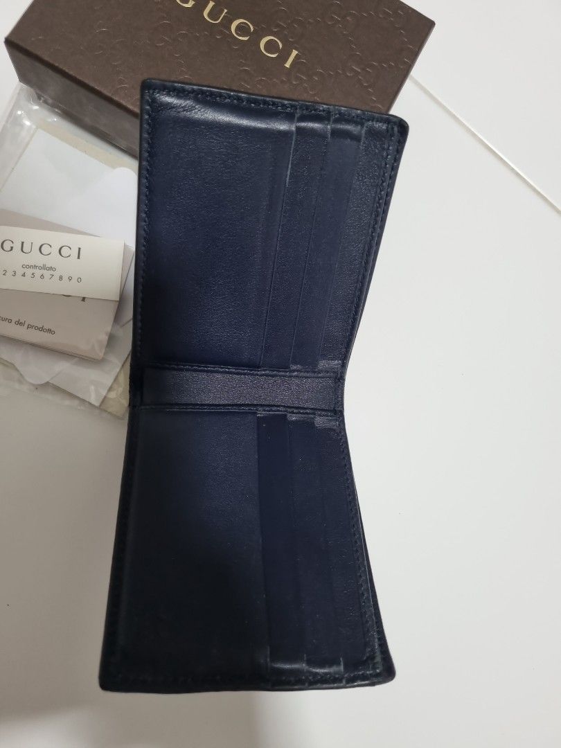 Gucci Mens Blue Microguccissima Mens Wallet (With official receipt from ...