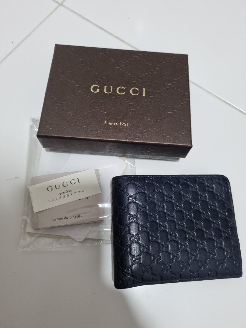 Gucci Mens Blue Microguccissima Mens Wallet (With official receipt from ...