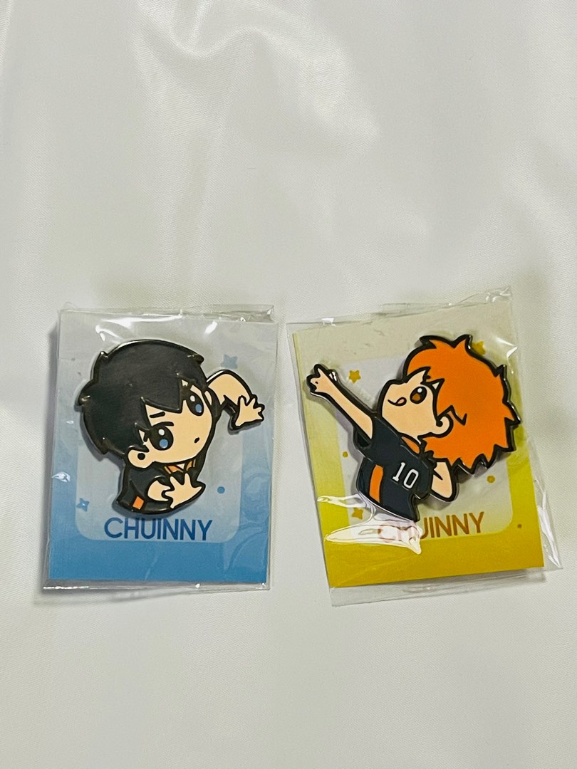 haikyuu enamel pins hinata kageyama, Hobbies & Toys, Memorabilia ...