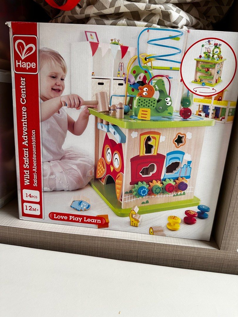 Hape activity block, Babies & Kids, Infant Playtime on Carousell