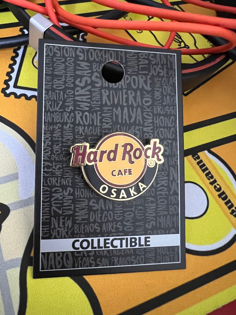 Hard Rock Cafe Osaka collectible pin badge, Hobbies & Toys, Stationery ...
