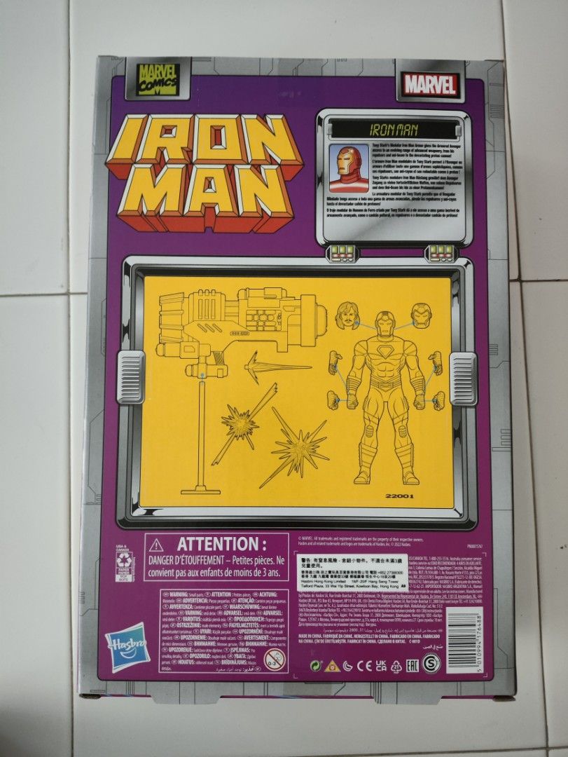 Hasbro Marvel Legends Retro Iron Man with Proton Cannon, Hobbies & Toys ...