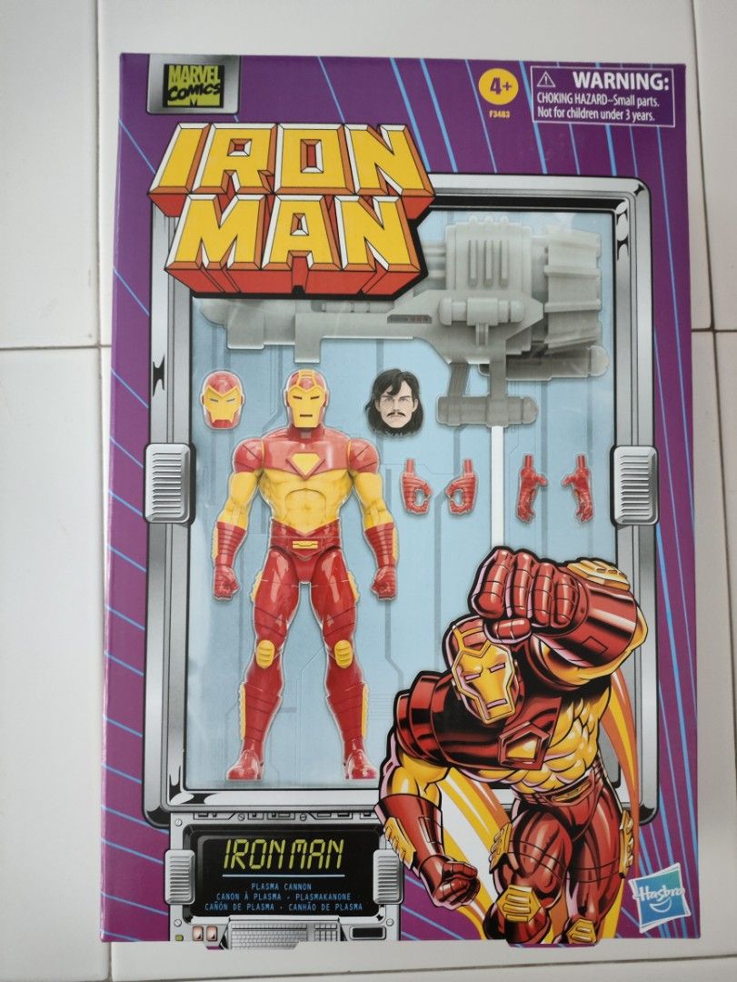 Hasbro Marvel Legends Retro Iron Man with Proton Cannon, Hobbies & Toys ...