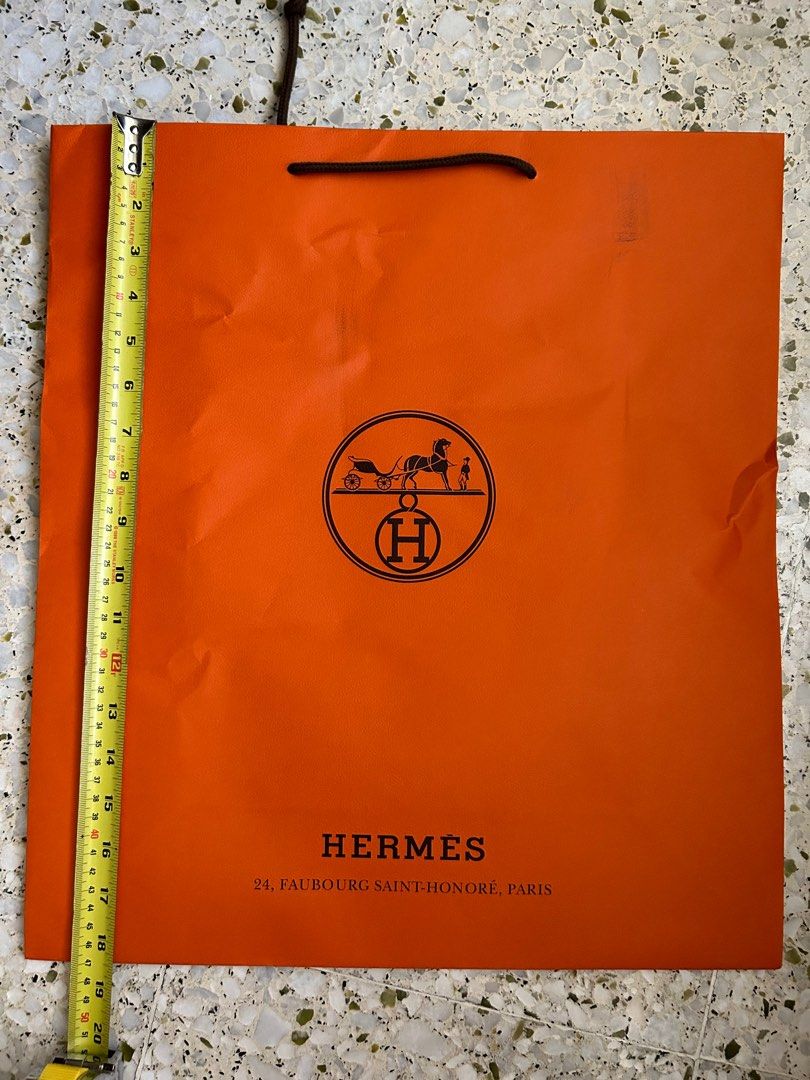 Hermes paper bags, Luxury, Bags & Wallets on Carousell