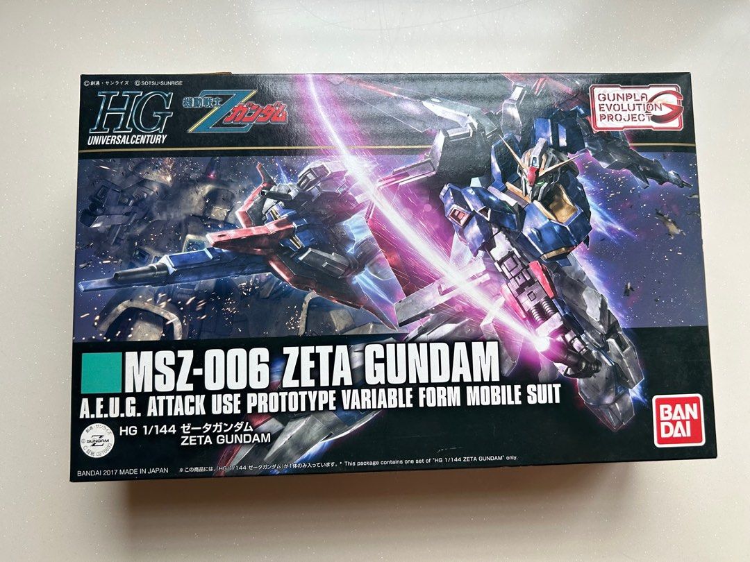 HG Zeta Gundam GUNPLA EVOLUTION PROJECT (BNIB, CHEAP), Hobbies & Toys ...