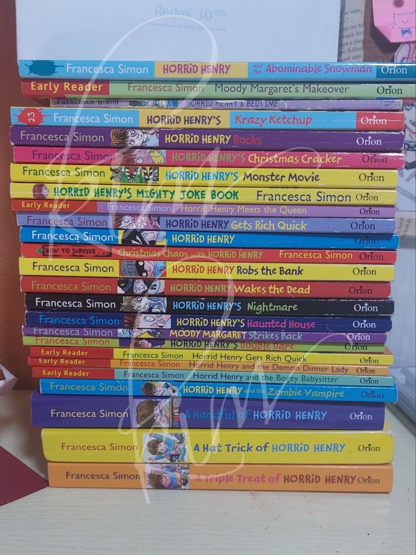 Horrid Henry Books Set, Hobbies & Toys, Books & Magazines, Children's ...