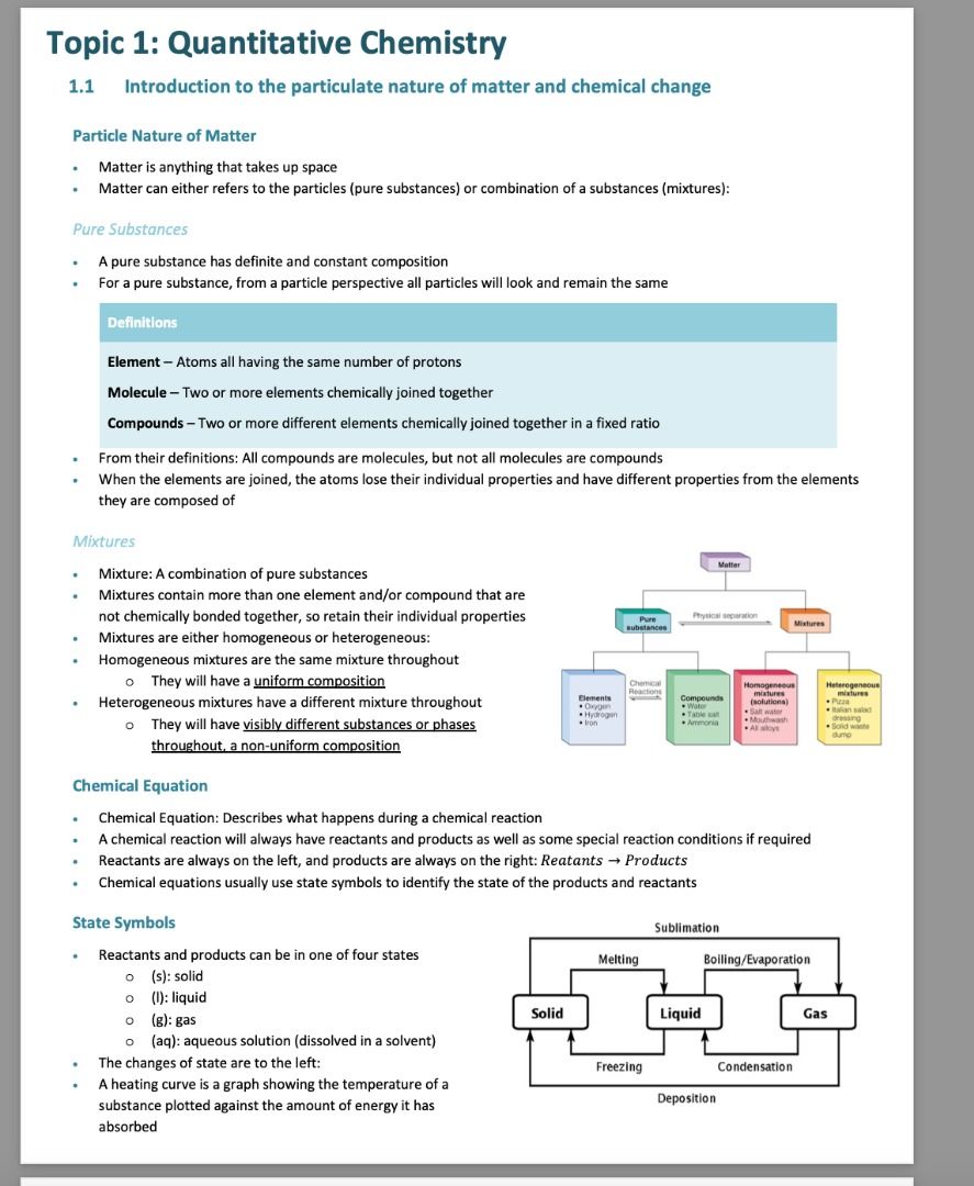 IB HL Chemistry Notes, Hobbies & Toys, Books & Magazines, Textbooks on ...
