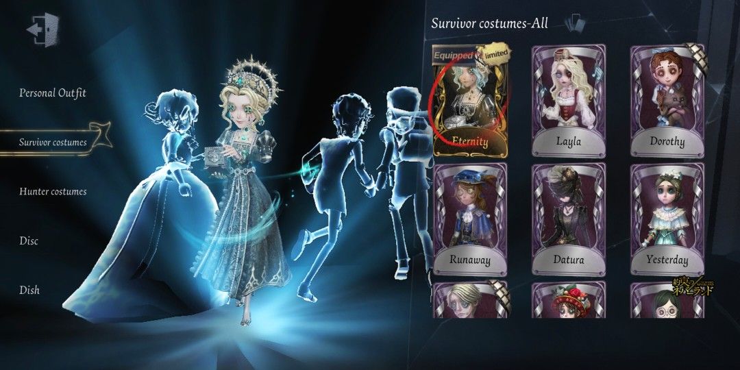 Identity V account (S Tier Eternity + echoes), Video Gaming, Video ...