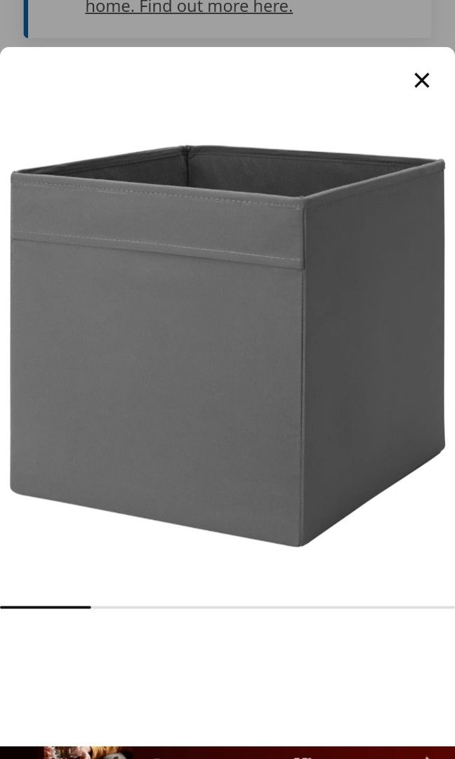Ikea kallax drona storage box insert (fabric), Furniture & Home Living ...