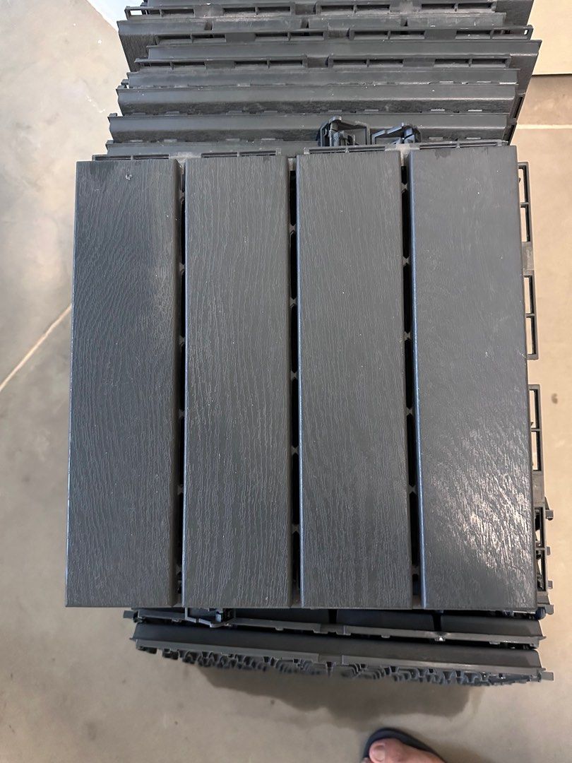 IKEA RUNNEN outdoor decking [Dark Grey], Furniture & Home Living ...