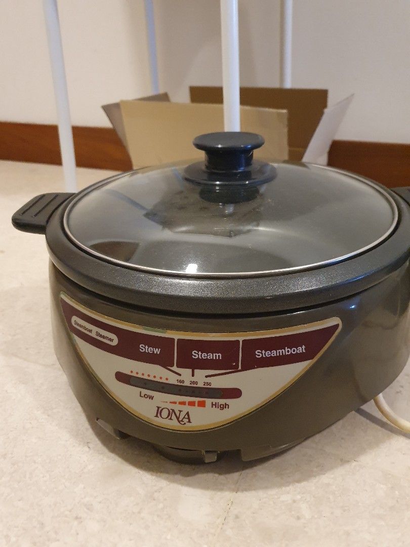Iona hot pot steamboat cooker GL1500, TV & Home Appliances, Kitchen ...
