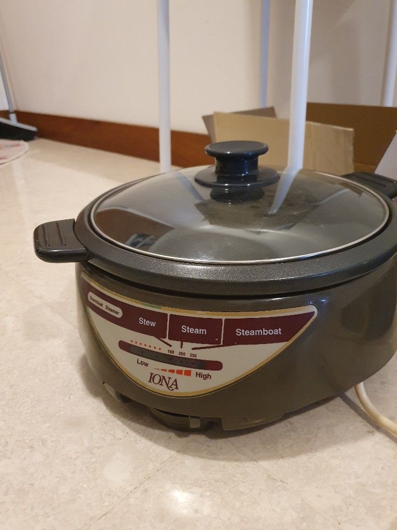 Iona hot pot steamboat cooker GL1500, TV & Home Appliances, Kitchen ...