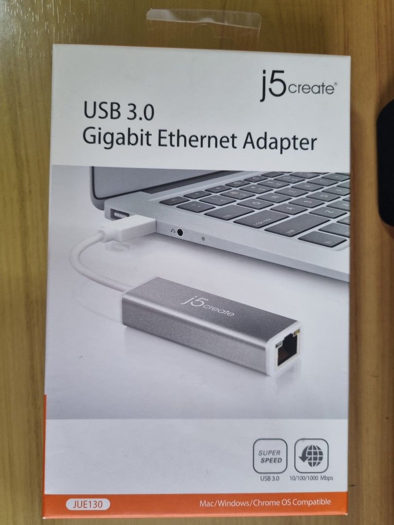 J5 create USB 3.0 Gigabit Ethernet Adapter, Computers & Tech, Parts ...