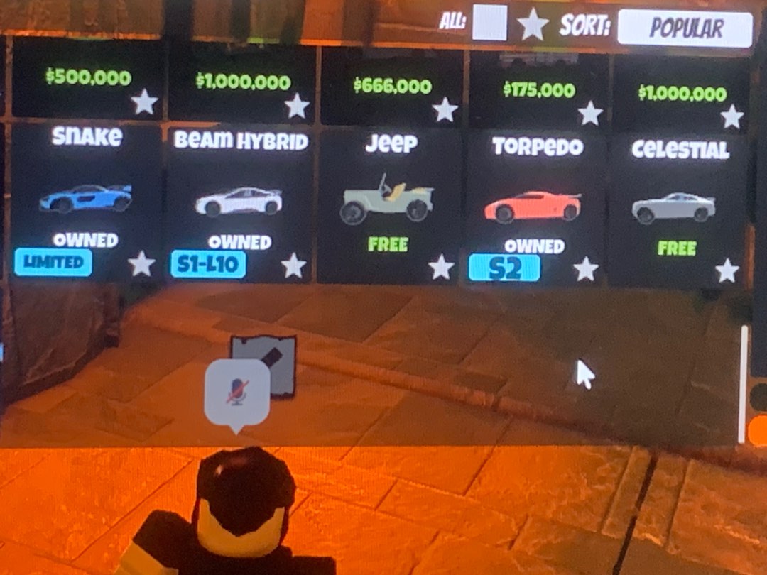 Jailbreak cars, Video Gaming, Video Game Consoles, PlayStation on Carousell