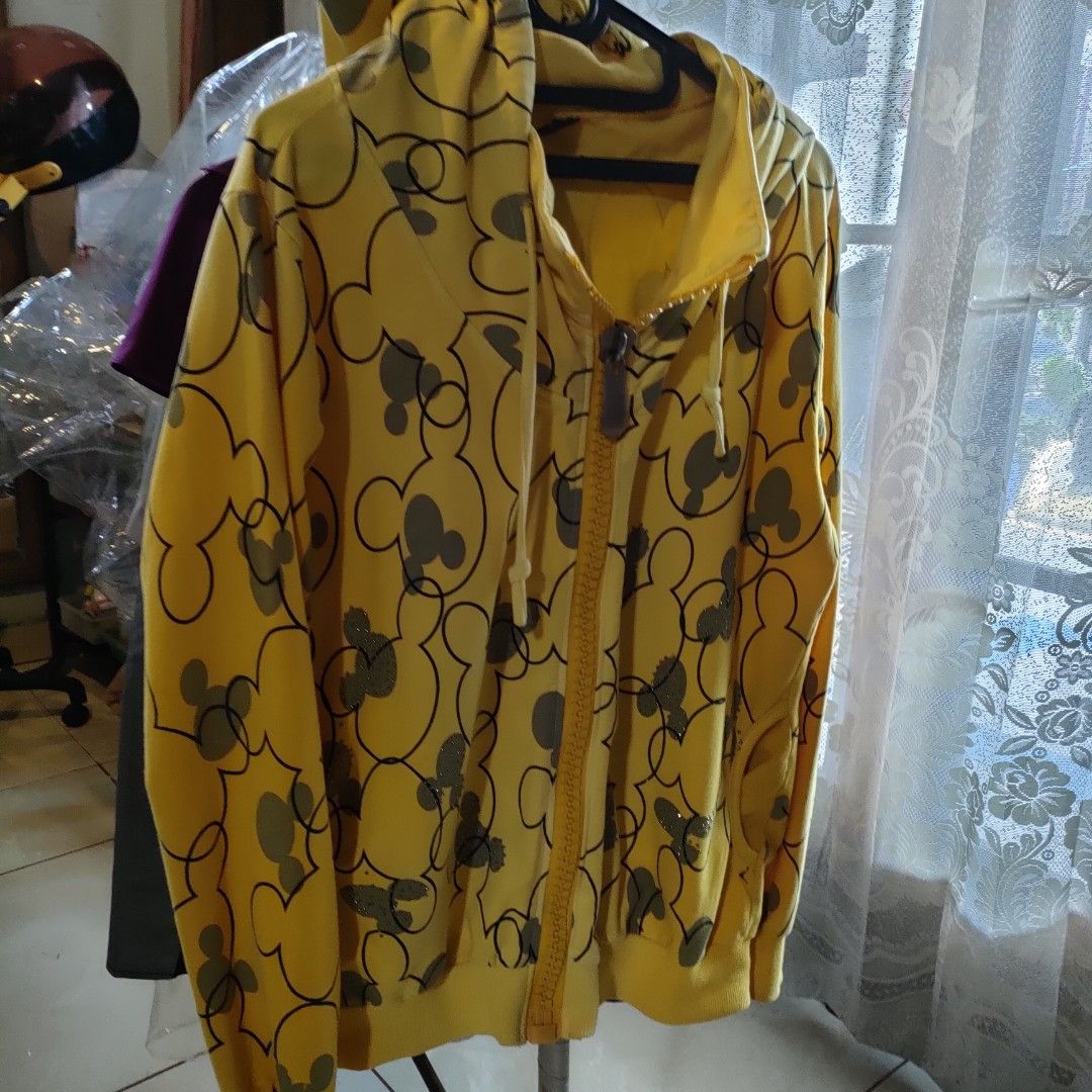 Jaket minnie mouse mickey mouse kuning jaket disney, Fesyen Wanita ...