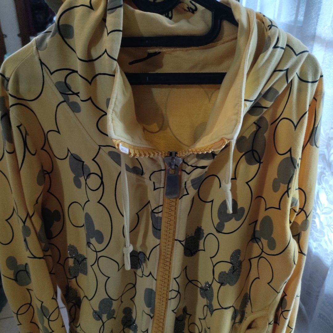 Jaket minnie mouse mickey mouse kuning jaket disney, Fesyen Wanita ...