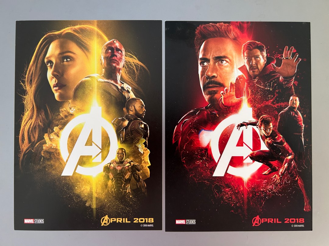 Japanese Marvel Avengers Infinity War Cinema Limited Edition Postcards ...