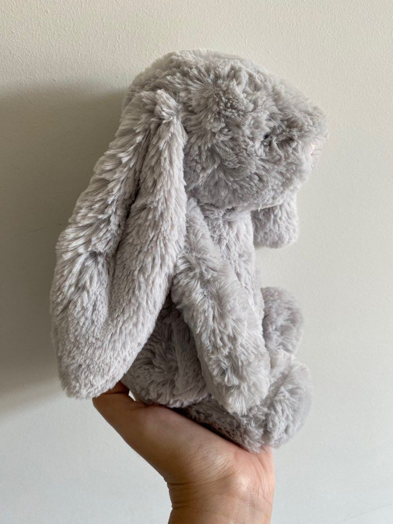 Jellycat Grey Bunny, Hobbies & Toys, Toys & Games on Carousell