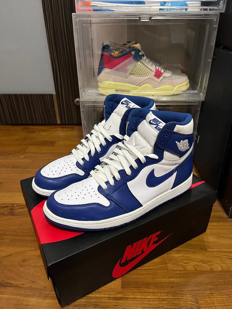 Jordan 1 storm blue, Men's Fashion, Footwear, Sneakers on Carousell