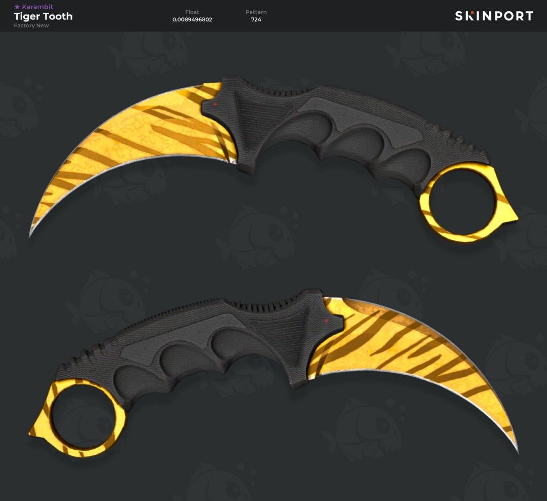 CSGO Karambit Knife| Tiger tooth on Carousell